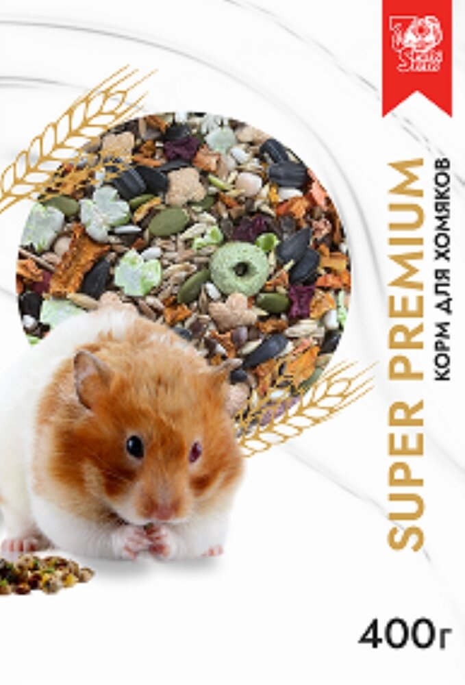 Корм для хомяков 400г SUPERPREMIUM SEVEN SEEDS (Семь семян)/12