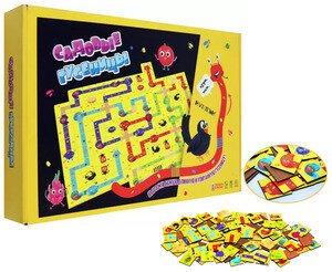 Игра (Ракета) Игра-лабиринт Садовые гусеницы [игров. поле 108дерев. тайлов] (Р3951)