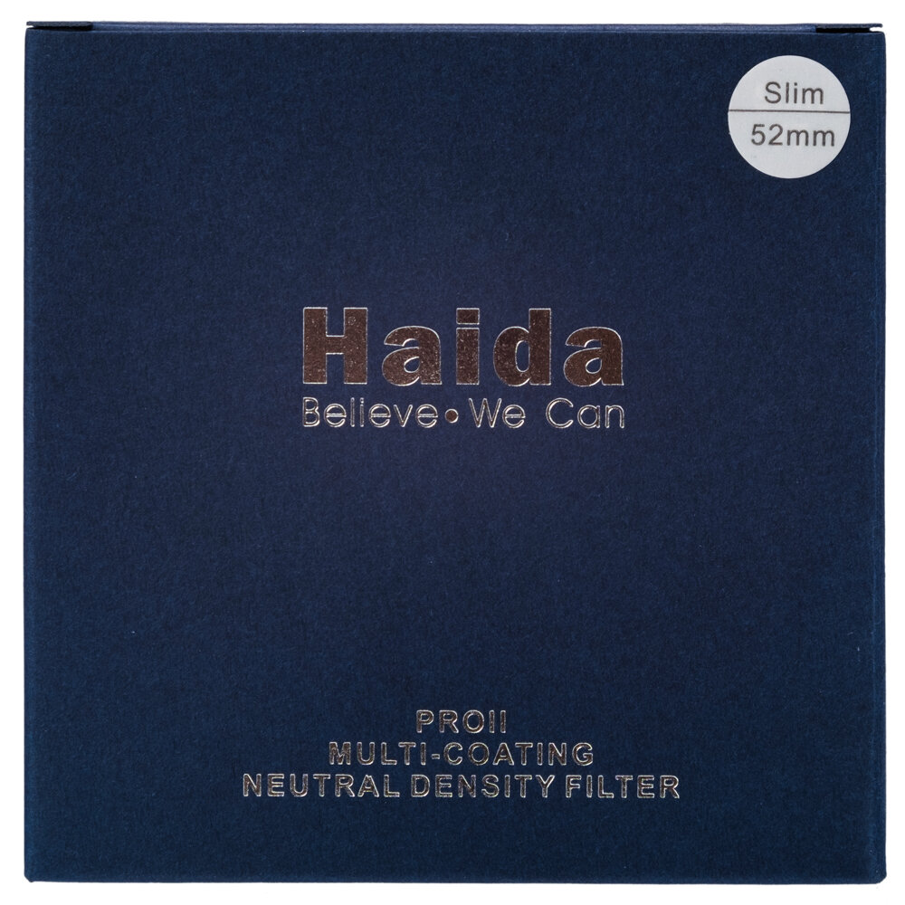 Светофильтр нейтрально-серый Haida Slim PRO II MC ND0.9 (8x) 52mm
