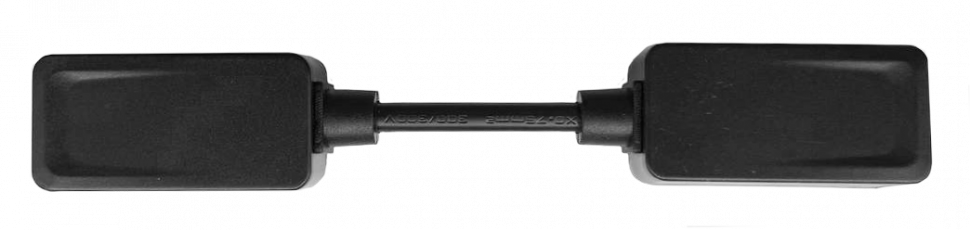 Коннектор угловой (гибкий) EKS CLARUS 48V для магнитного ультратонкого шинопровода, черный