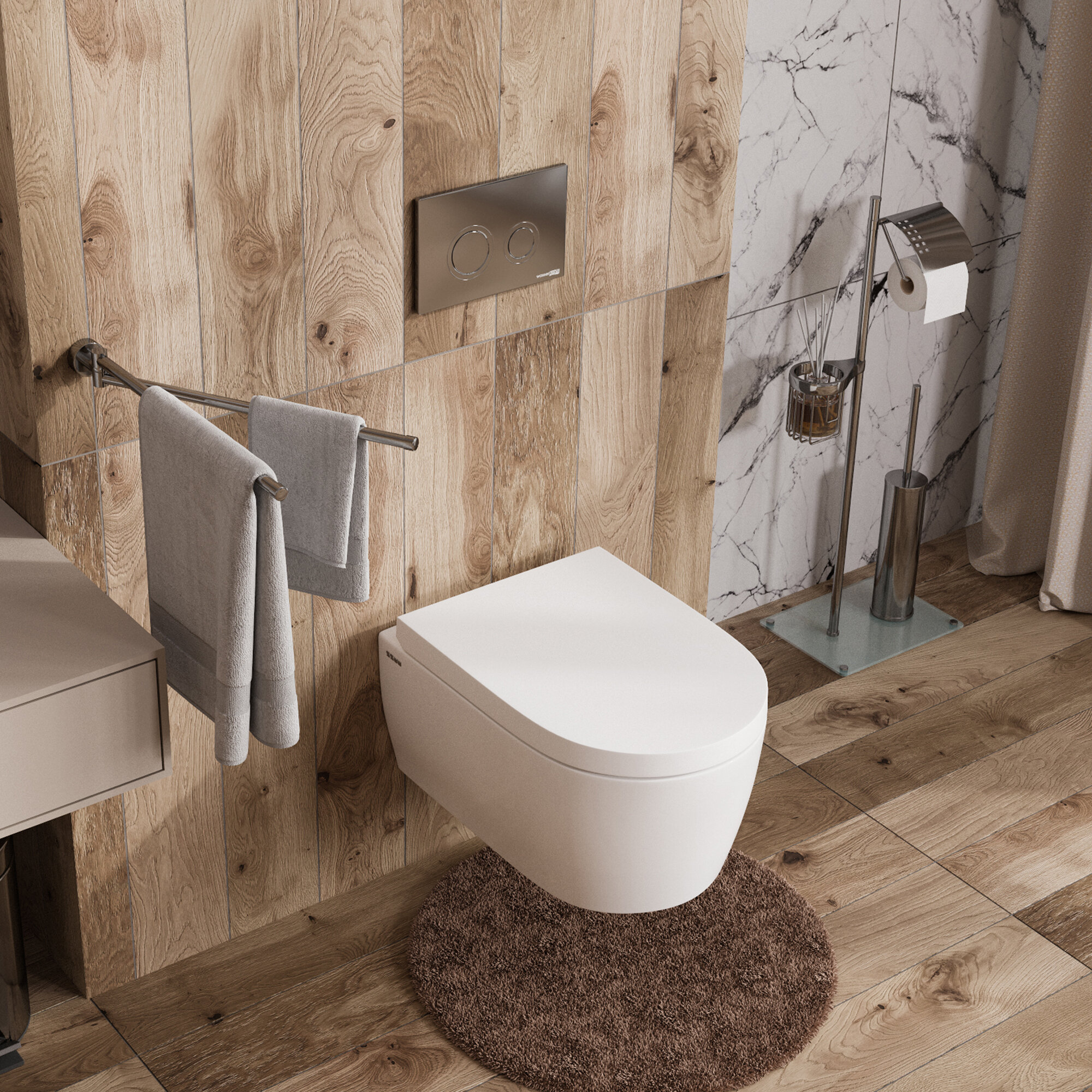 Система инсталляции для унитазов WasserKraft 15TLT.010. ME. CH01