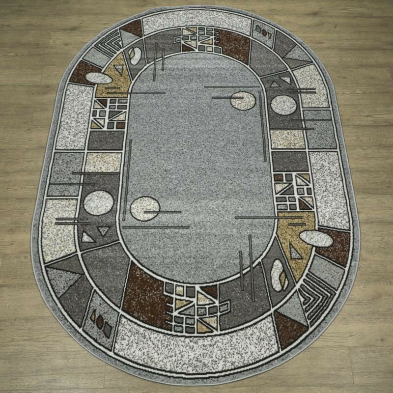 Ковер Лайла де Люкс дизайн 15704 цвет 10766 Овал 2x4м