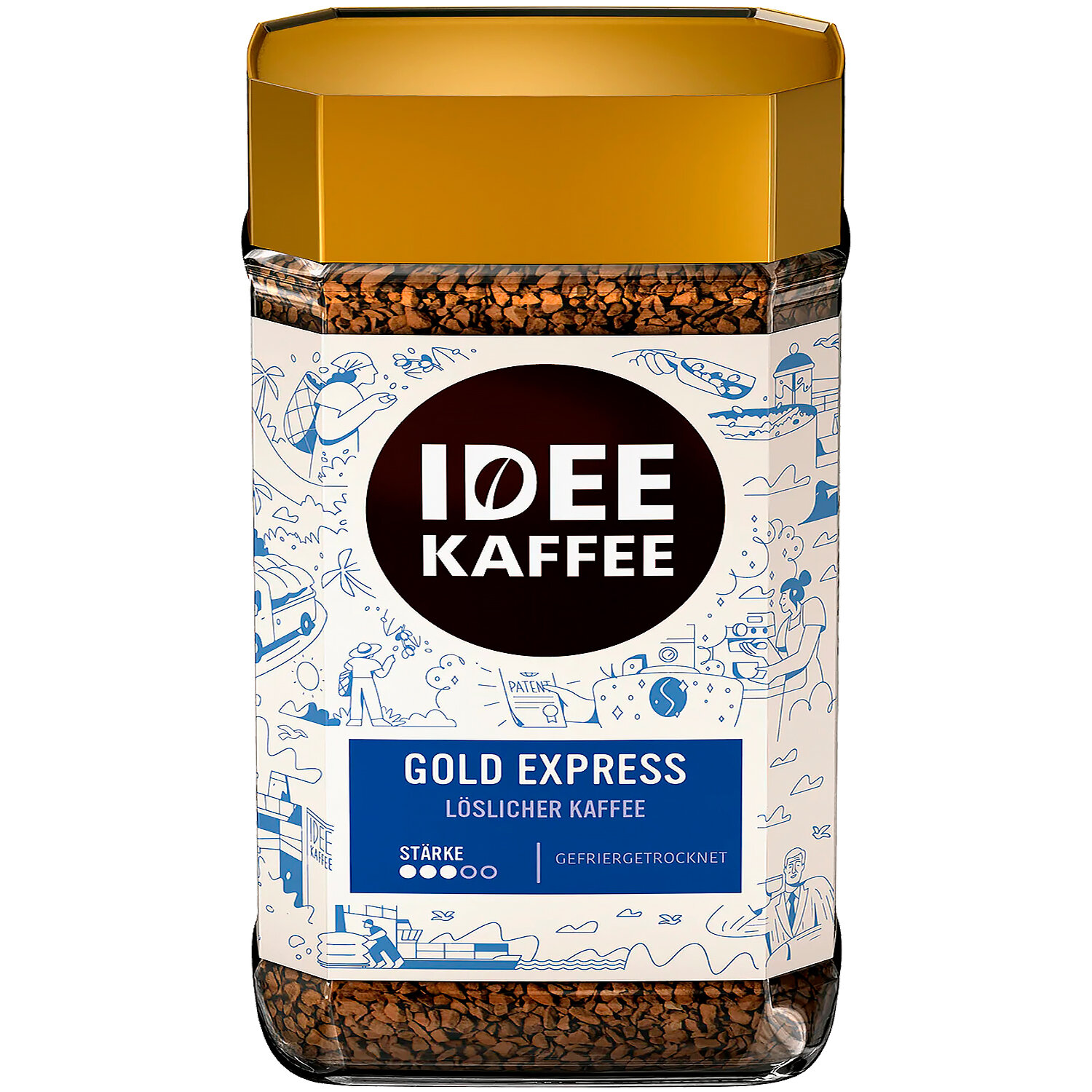 Idee GOLD EXPRESS, кофе растворимый, 200 гр.