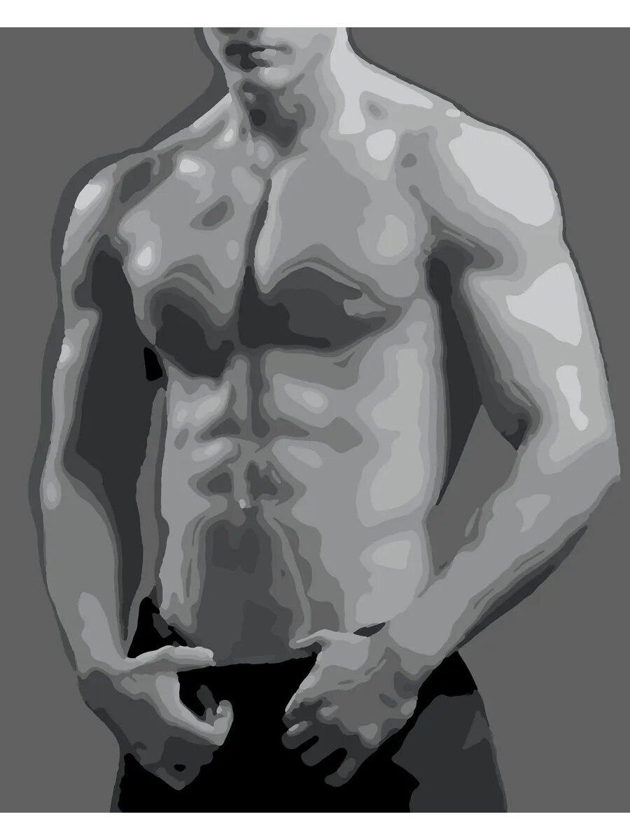 Картина по номерам PinkVanila "Парень", 40x50 см, на подрамнике, акриловые краски