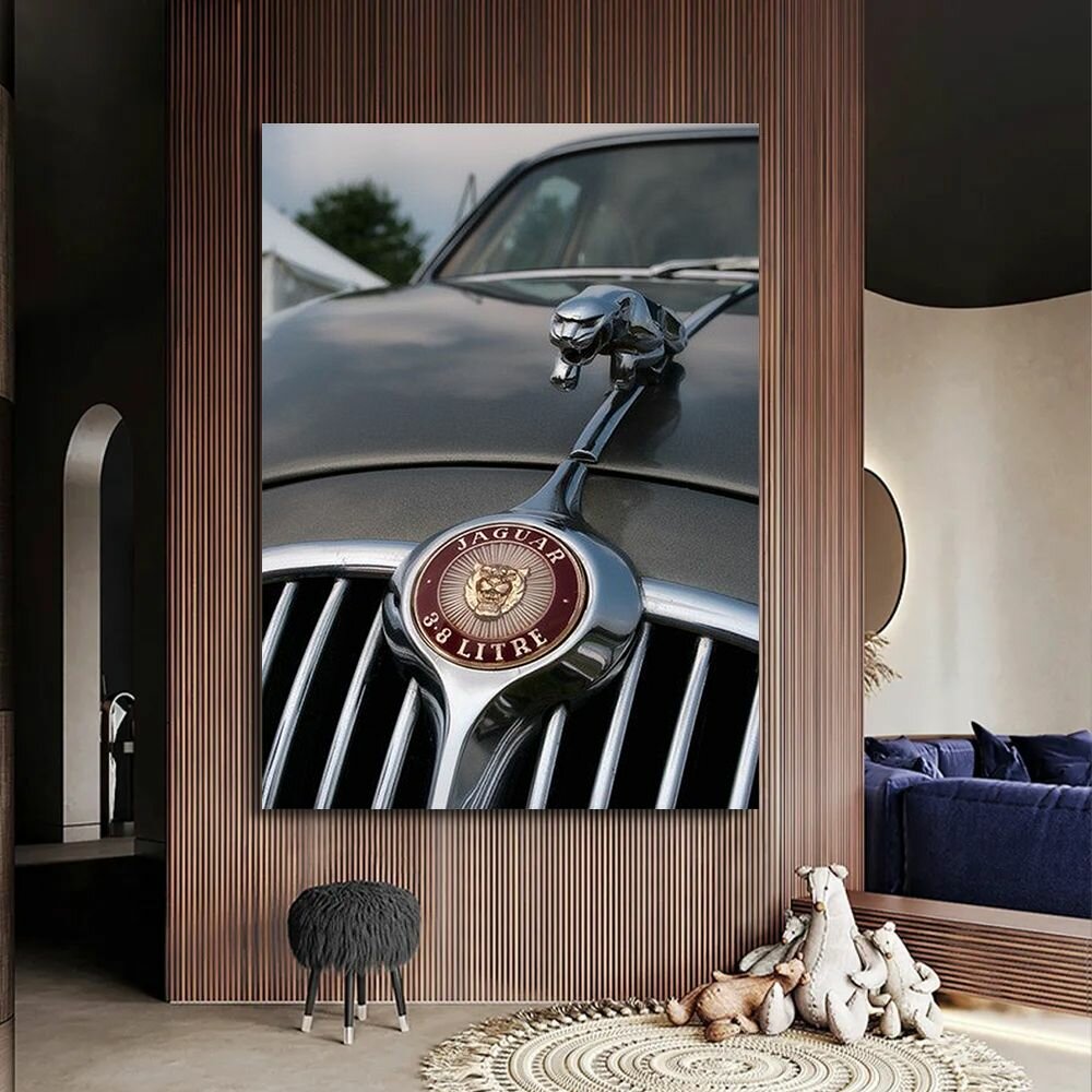 Картина "Ретро автомобиль", 20x30см, на холсте, на подрамнике