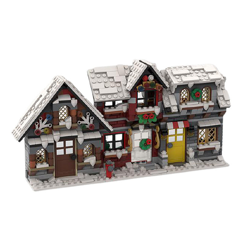 Moc-58700 три маленьких зимних домика, креативная модель