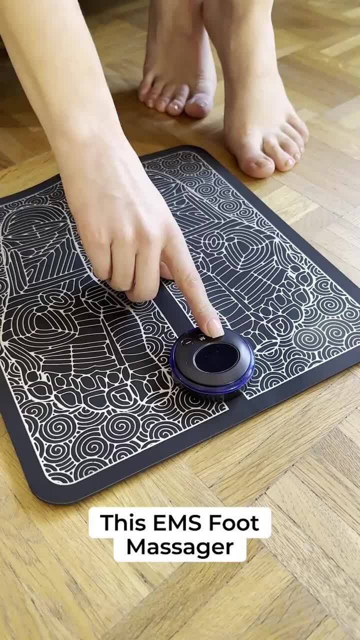 В 1 Электрический массажер для ног EMS и Мини-массажер Электрический массажер для мышечной стимуляции ног Портативный складной массажный коврик с зарядкой через USB Комплект 2 в 1