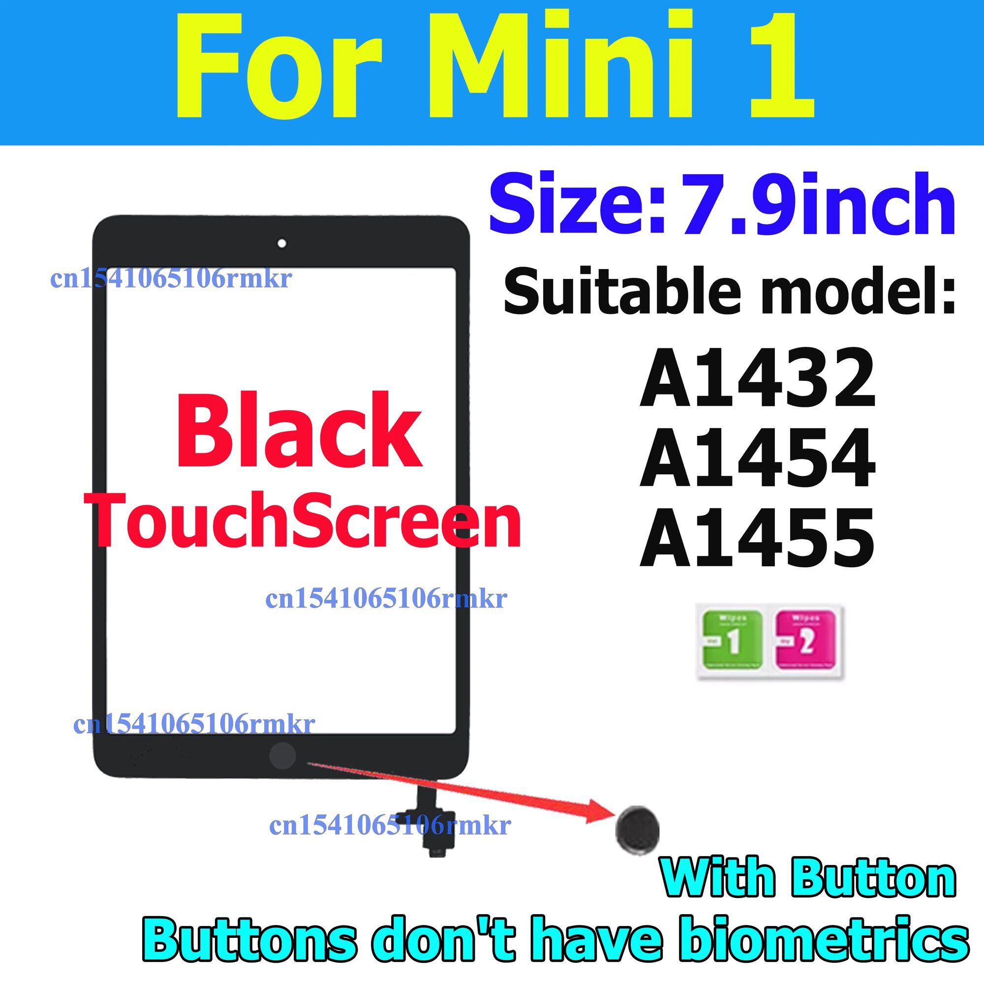 ЖК-экран для iPad Mini 1 2 3 YLLMAOO Mini1 Black Touch