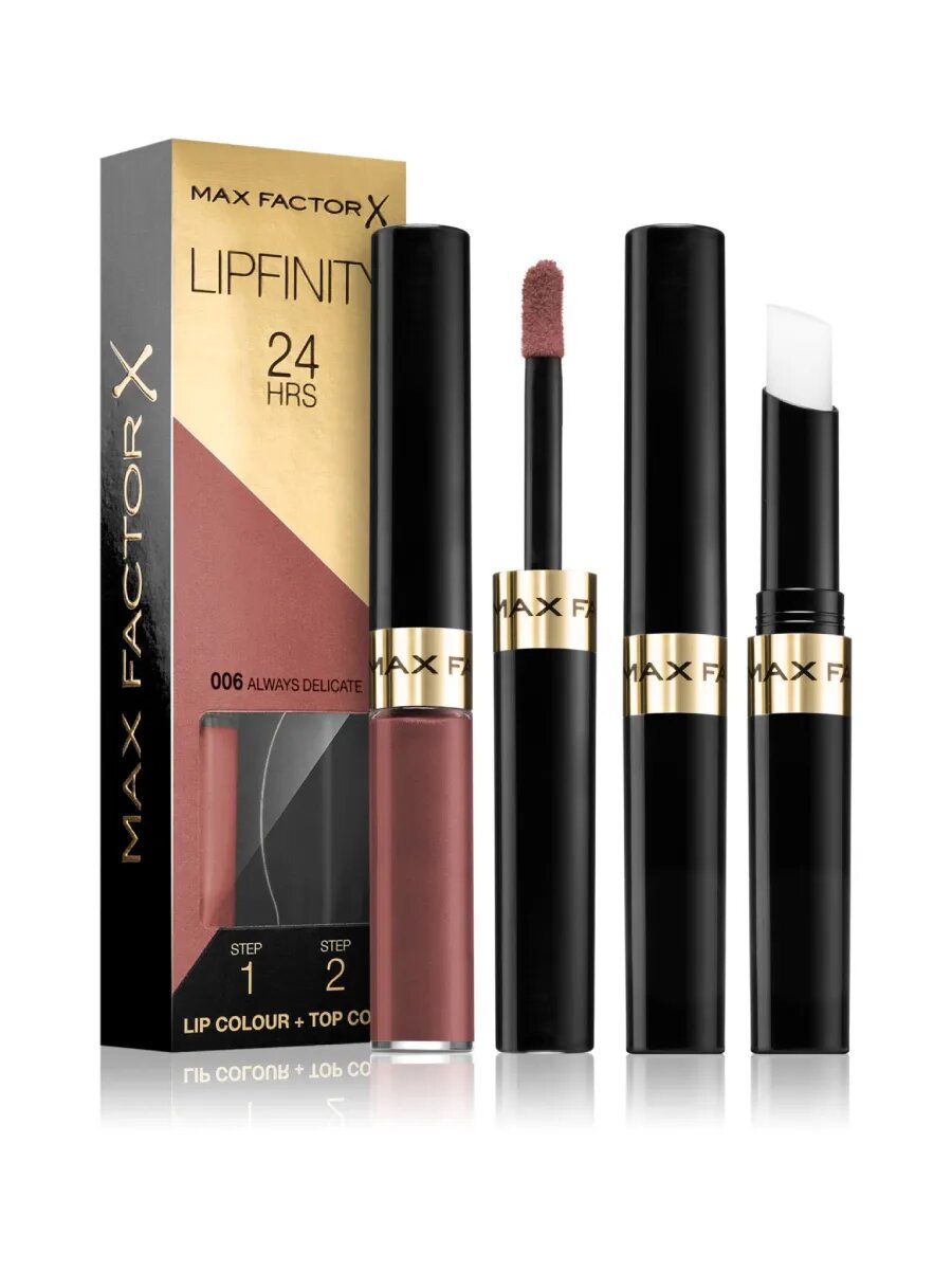Помада Max Factor Lipfinity, тон 006, блеск, стойкость, увлажнение