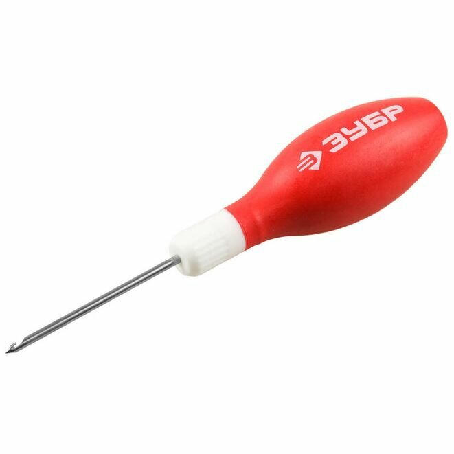 Шило сапожное, материал рукоятки пластик, ЗУБР 3 мм, длина 60 мм