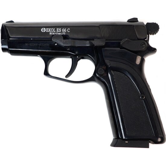 Пистолет пневматический Ekol ES 66 C Black, калибр 4,5 мм, 3 Дж, (металл)