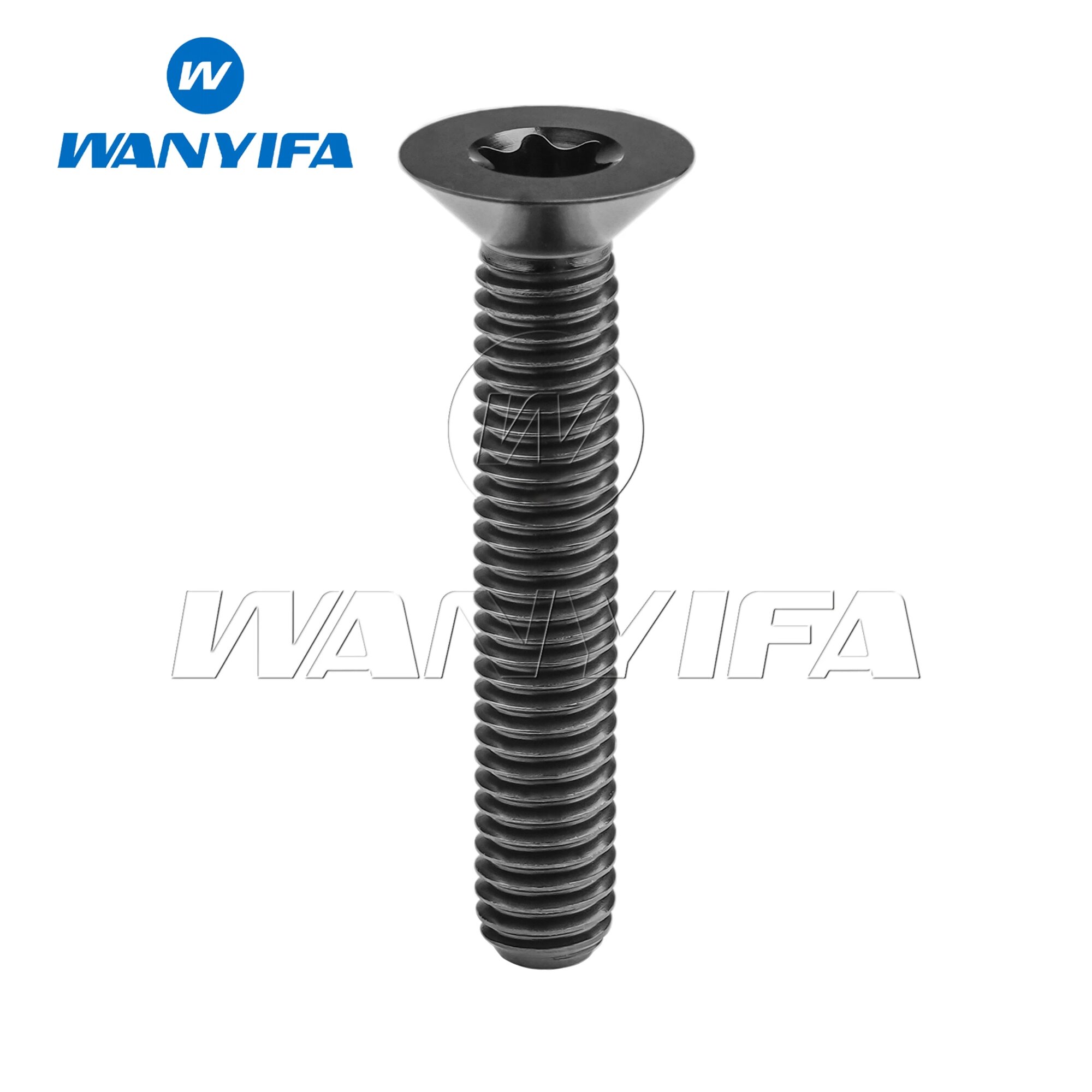 Титановые болты Wanyifa Ti M5M6x10-60 мм Torx M6 T30, Black, 12mm