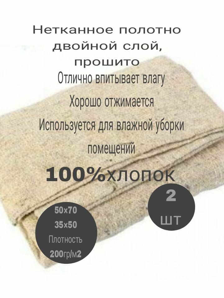 Нетканое полотно, тряпка для пола