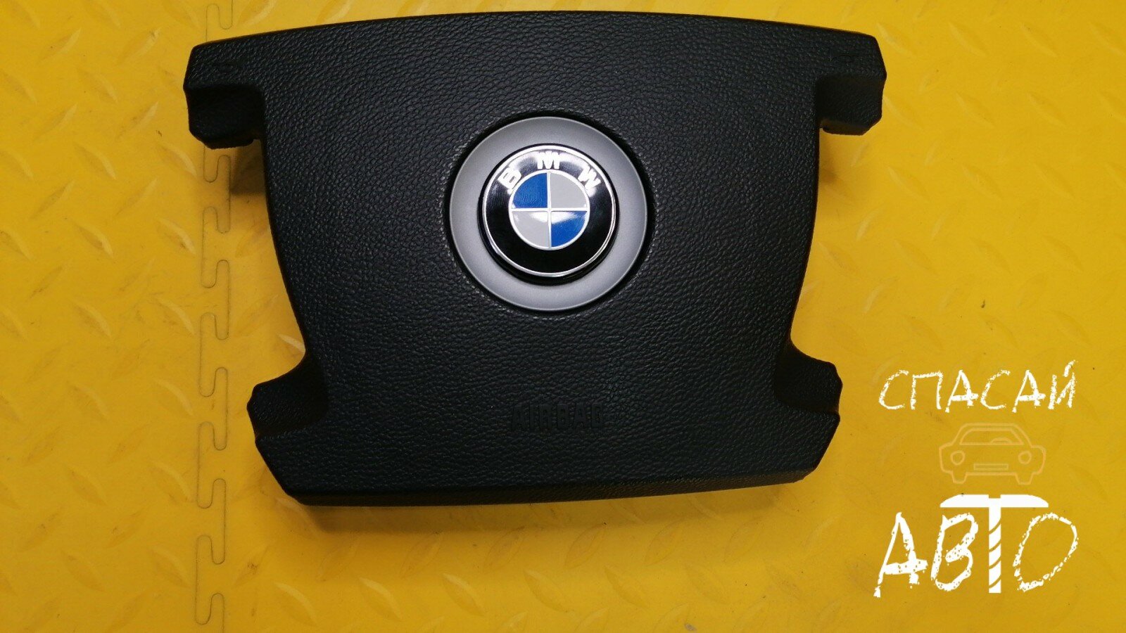 Подушка безопасности BMW, для рулевого колеса, 7-серии, E65/E66, черная