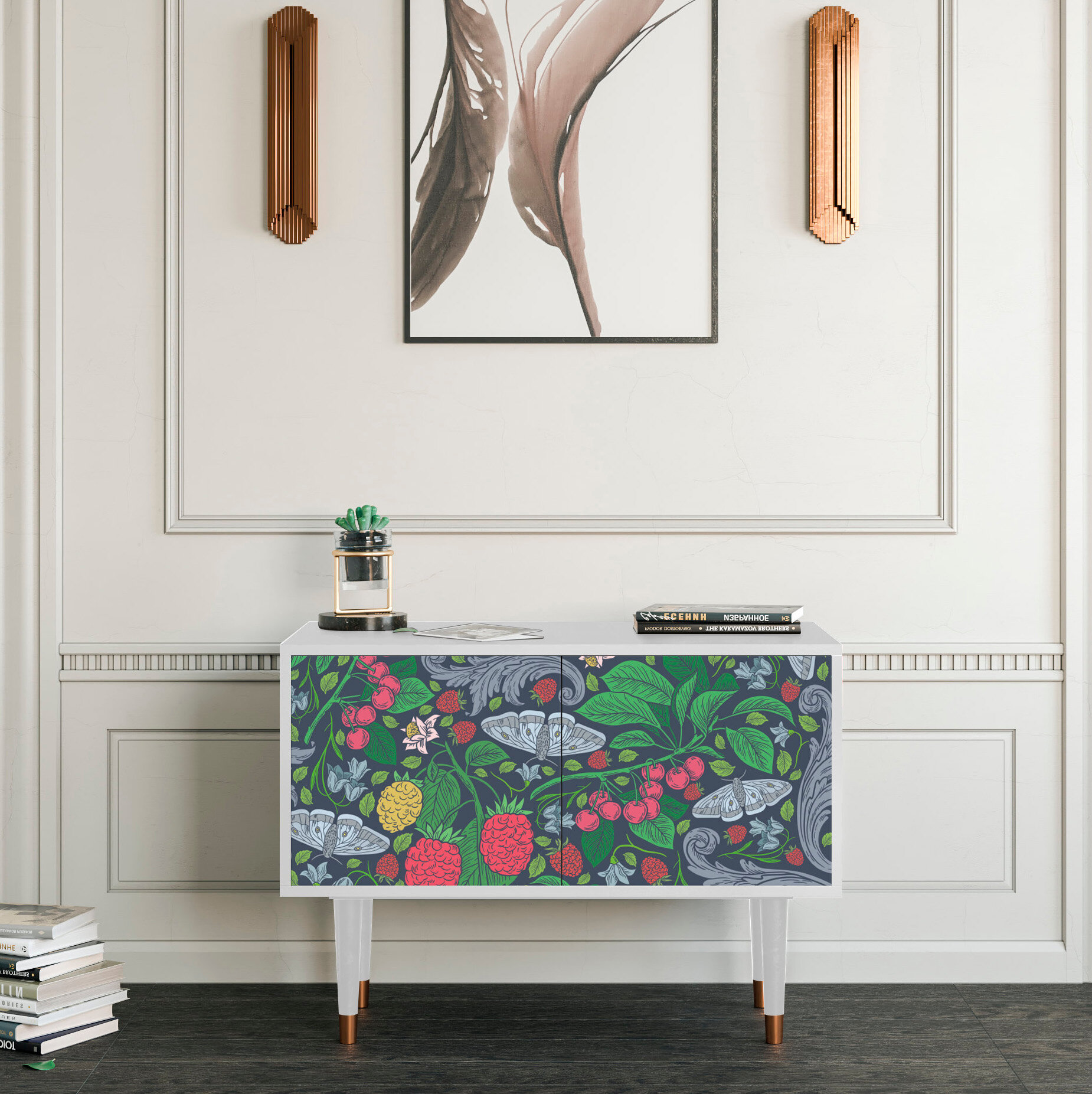 Комод - STORYZ - S1 Summer Berries, Размер - 94 x 69 x 48 см, Цвет корпуса - , Белый