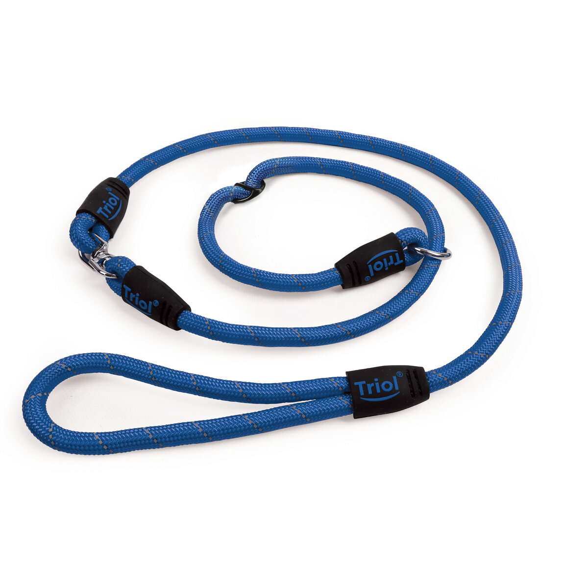 Triol Ринговка нейлоновая с вертлюгом для собак "Арена", синяя, 0,8*120см