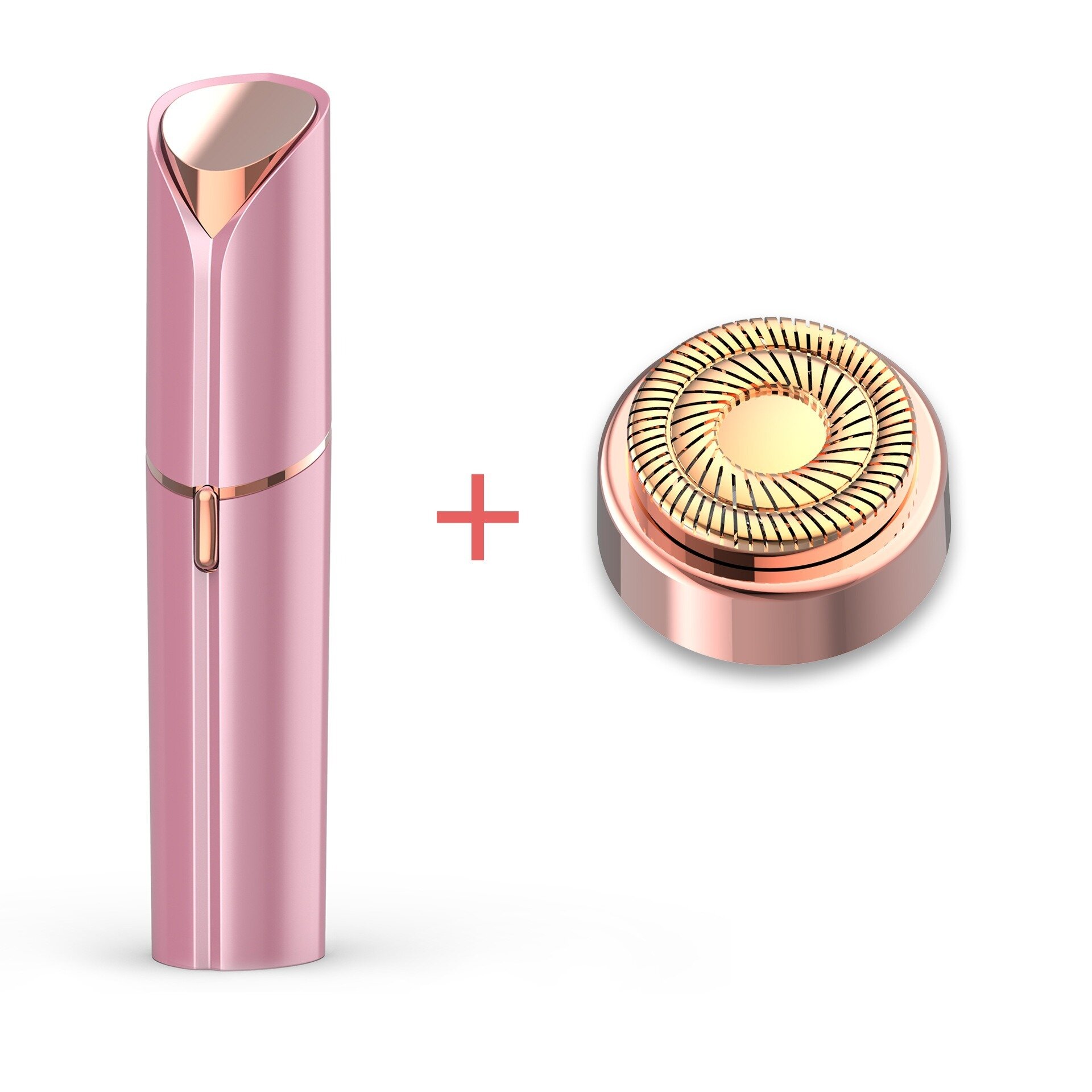 Эпилятор женский для лица и зоны губ, мини триммер с двойным кольцом, для чувствительной кожи, карманный размер