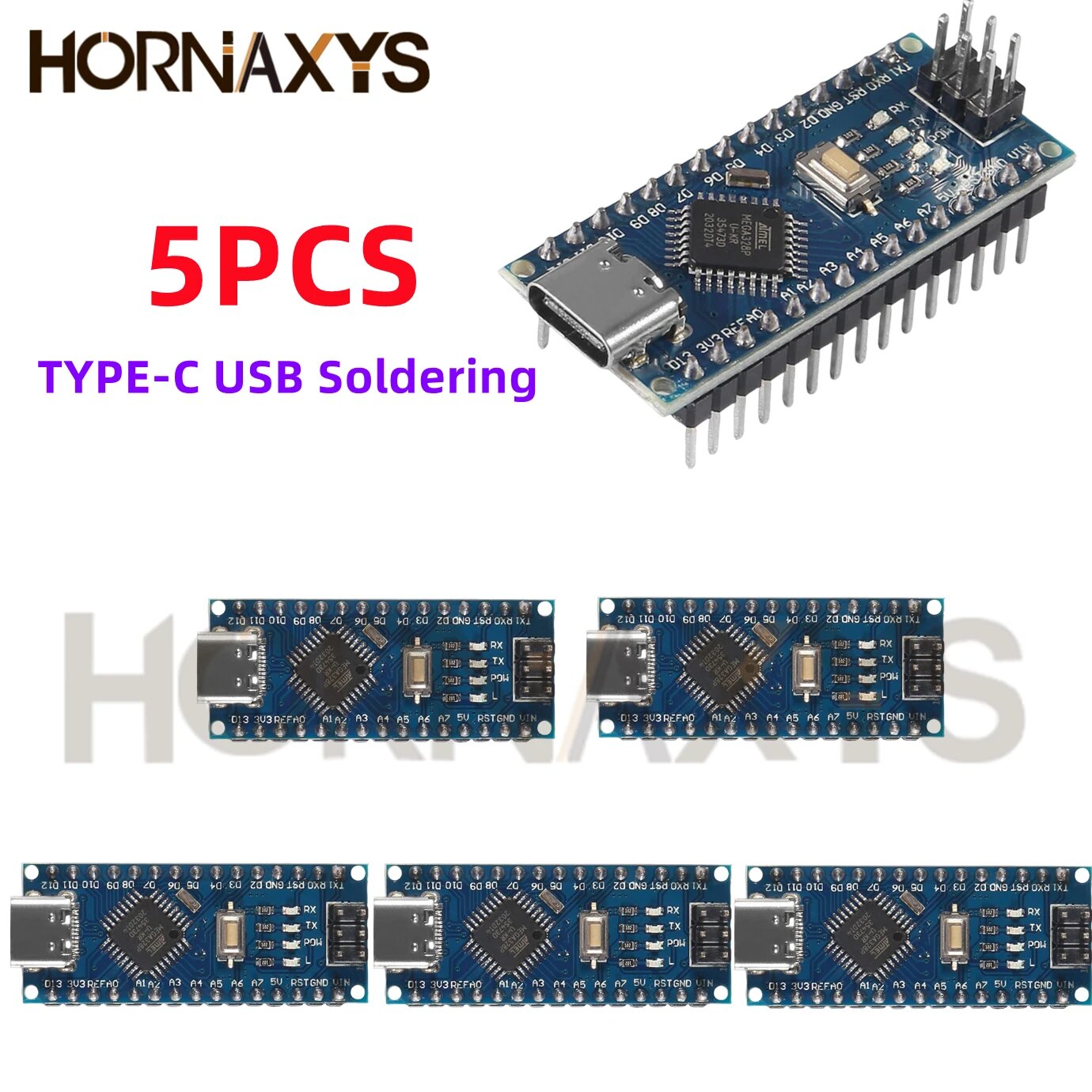HORNAXYS Nano V3.0 Atmega328 плата-модуль контроллера