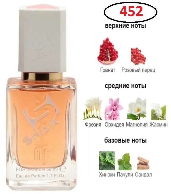 SHAIK PARIS W 452 Floral Fruity Парфюмерная вода 50мл Женская