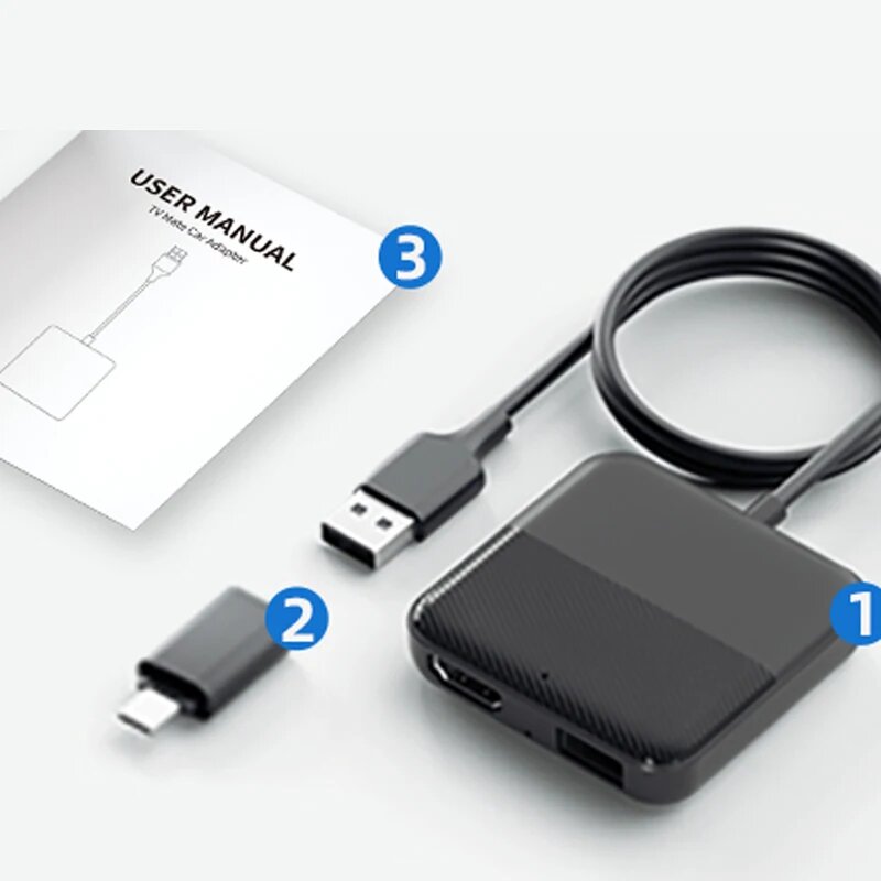 OTTOMOTION Car Tv Mate HDMI мультимедийный адаптер проводной и беспроводной Carplay видео конвертер для Google Android TV Stick Game Box Car Tv mate