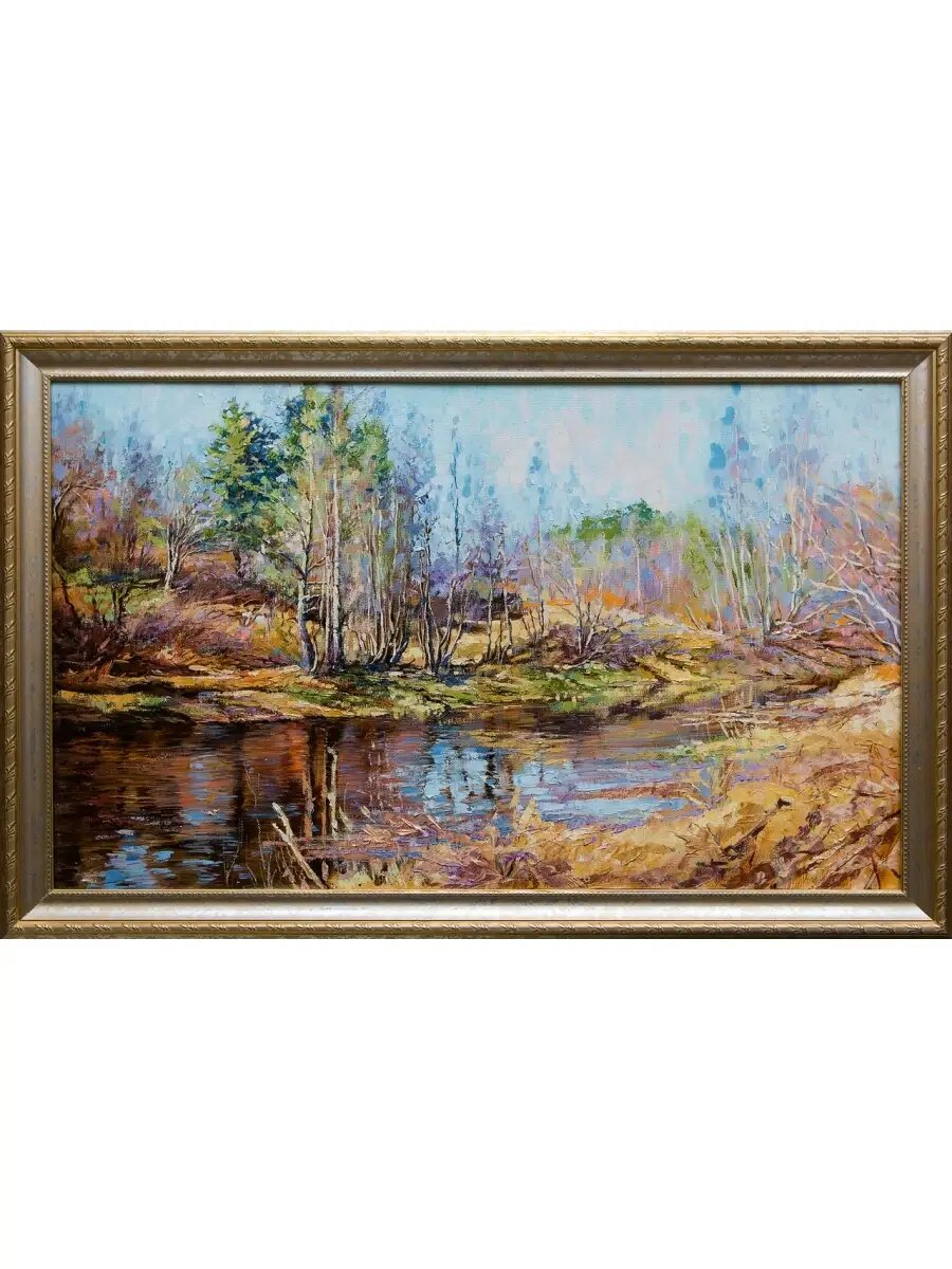 Картина маслом Перламутровая весна Леонтьев