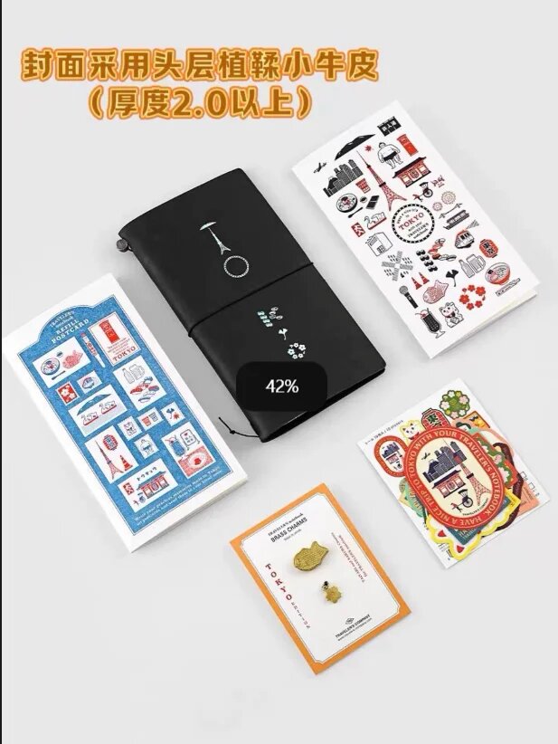 Тетрадь путешественника Tokyo Wandering Черный, 6