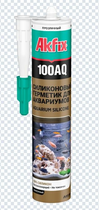 Герметик силиконовый аквариумный Akfix 100AQ бесцветный 280мл