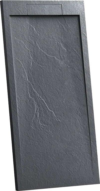 Поддон для душа Vincea VST-4SRL8012A из искусственного камня, 120x80 см, черный, прямоугольный, низкий, с антискользящим покрытием