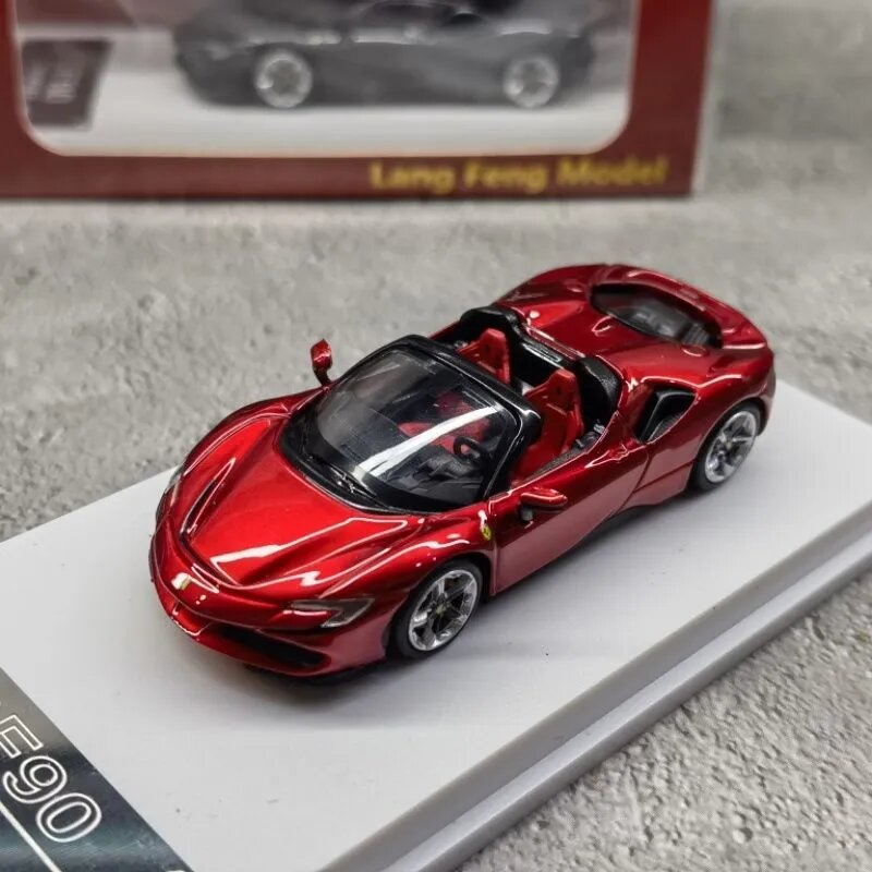 Миниатюрная модель автомобиля из литого металла Феррари SF90 модель автомобиля Игрушки 1:64 Ferrari SF90