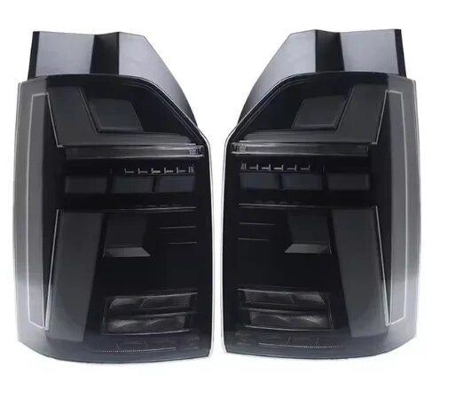 Обновленный полностью светодиодный задний фонарь для VW Transporter T6 Caravelle Multivan 2015-2019, аксессуары для задних фонарей 2pcs Black