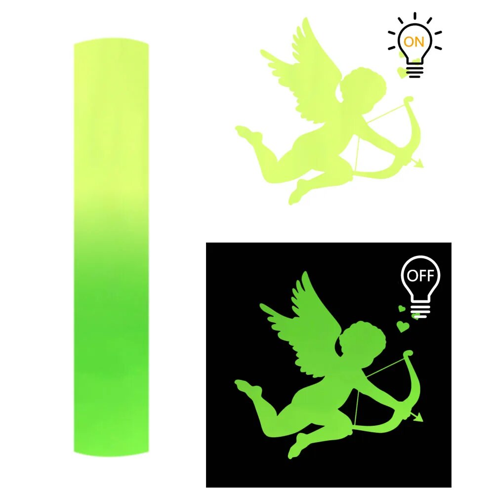 Светящаяся виниловая пленка Findohope 30x100cm(12 x 39in), Light Yellow Glow GN