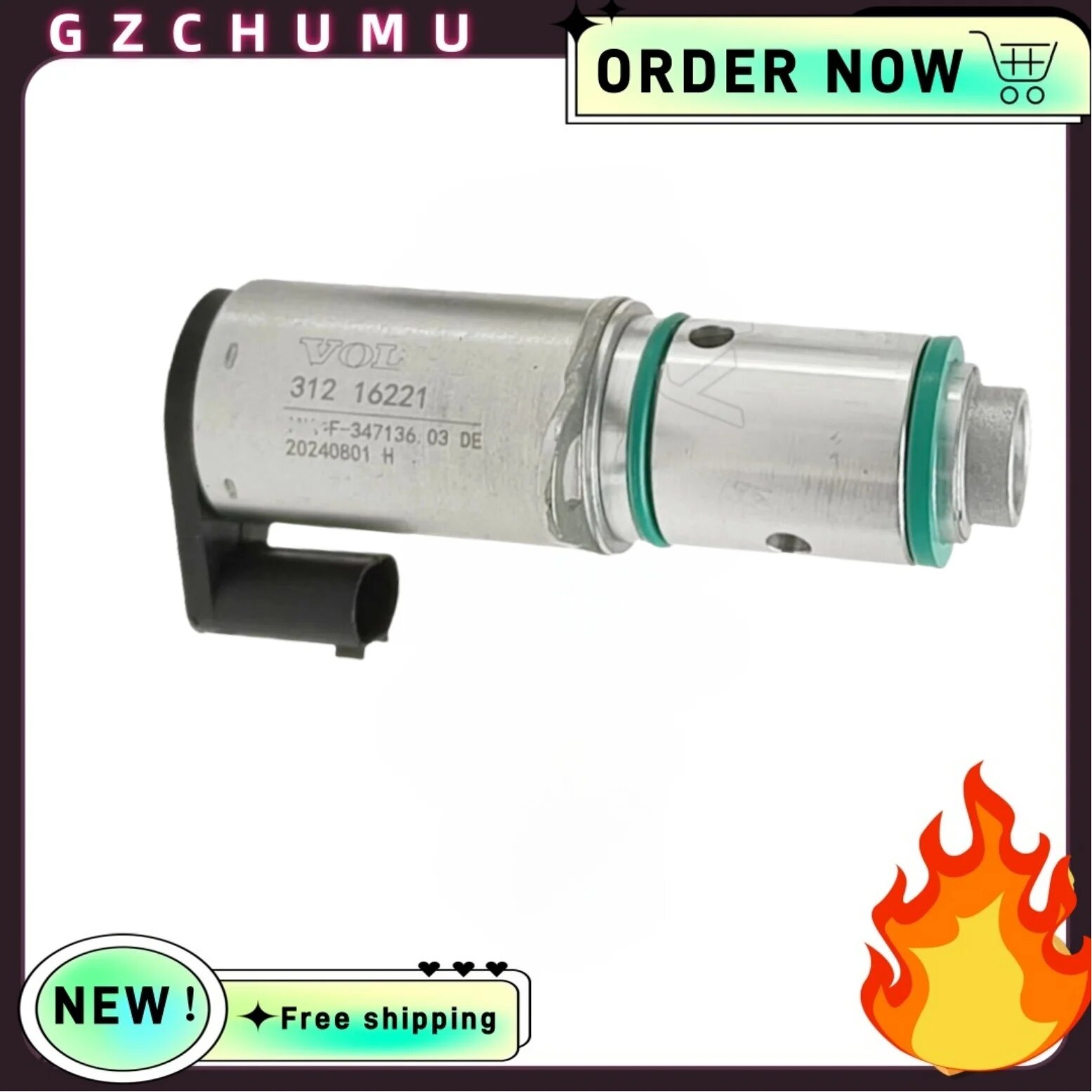 Выхлоп 31216222 Впуск 31216221 OEM Электромагнитный клапан с регулируемой синхронизацией двигателя (VVT) для Volvo S60 S80 V70 C30 S40 Intake 31216221