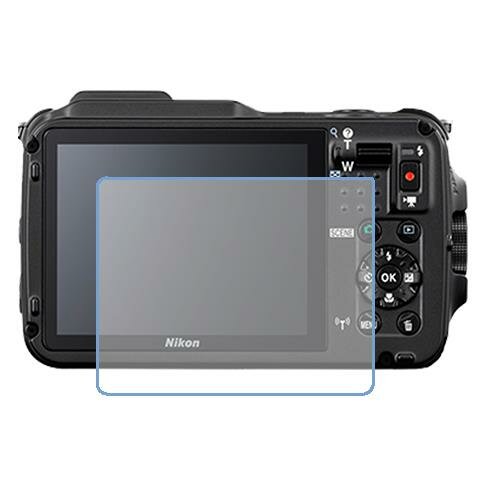 Скрин Мобайл защитный экран для фотоаппарата Nikon Coolpix AW120 из нано стекло 9H
