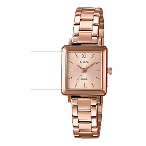 Скрин Мобайл защитный экран для часов Casio SHE-4538PG-4A из гидрогелевая плёнка прозрачная