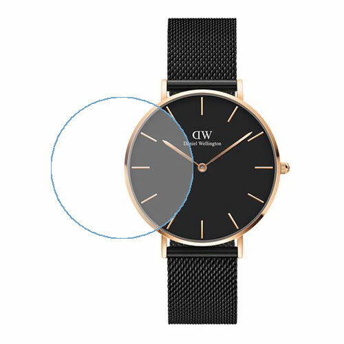 Скрин Мобайл защитный экран для часов Daniel Wellington Watch Petite Ashfield Black 36mm из нано стекло 9H