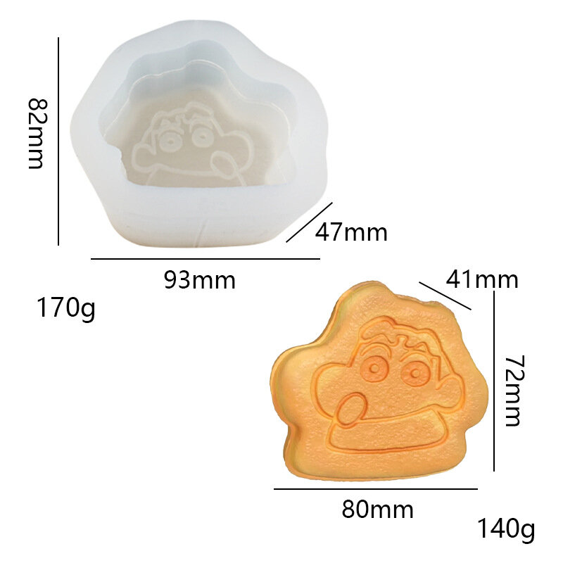 Форма для свечей в виде чашки молочного чая, DIY, ручная работа, мыло, хлеб, содовые крекеры, фрукты, мультяшные животные, сжимаемая форма