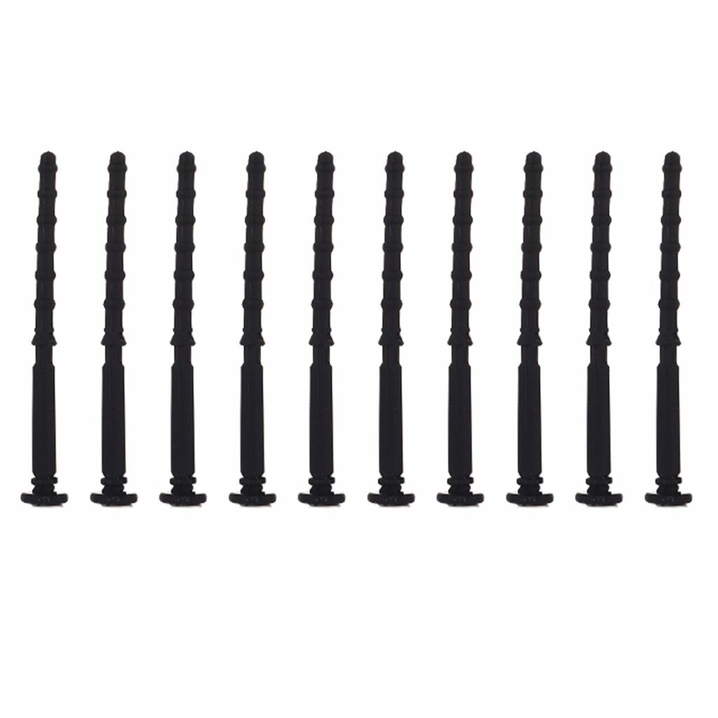 10 шт. 25 мм антивибрационные резиновые заклепки для вентиляторов ПК, Черный - C