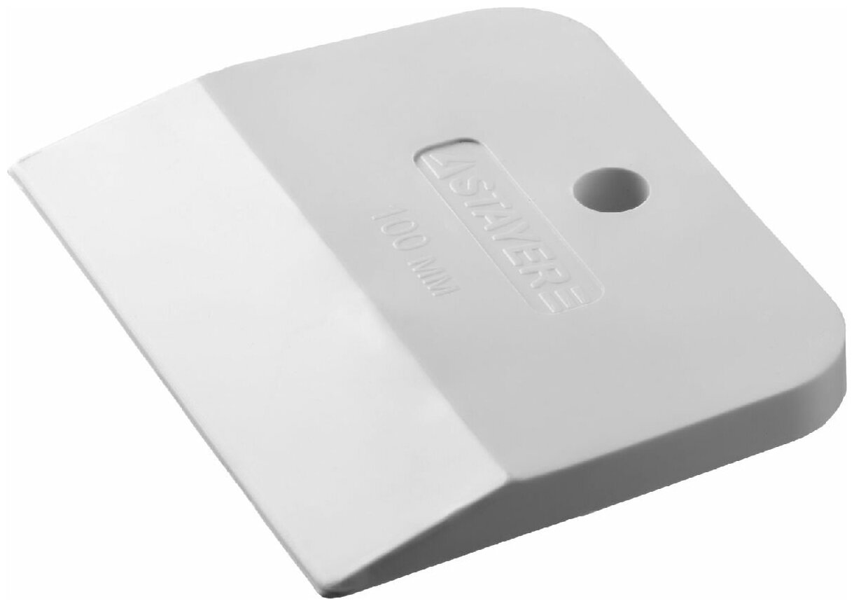 Резиновый шпатель STAYER 100 мм белый эластичный для затирки швов из резины и ПВХ