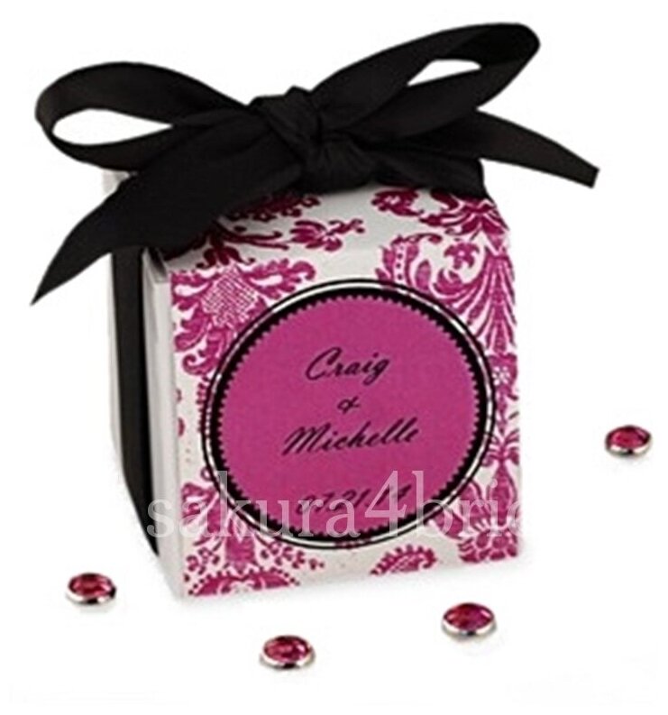 Бонбоньерки Sakura Малиновая коробочка - Упаковка, 37 шт