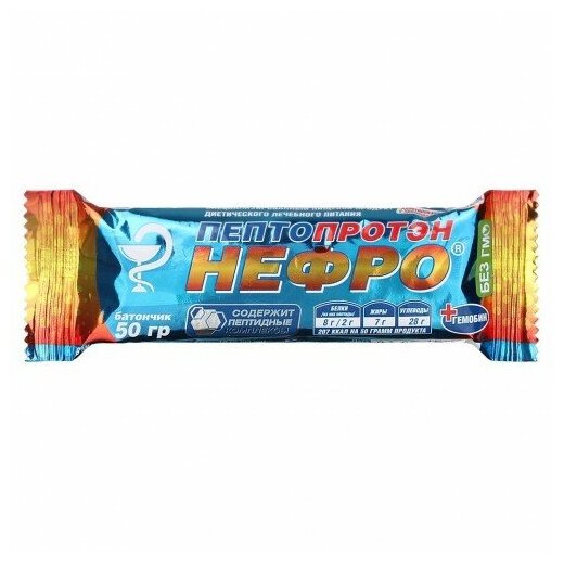 ПептоПротэн Нефро - батончик белково - энергетический 50 гр. (36 штук)
