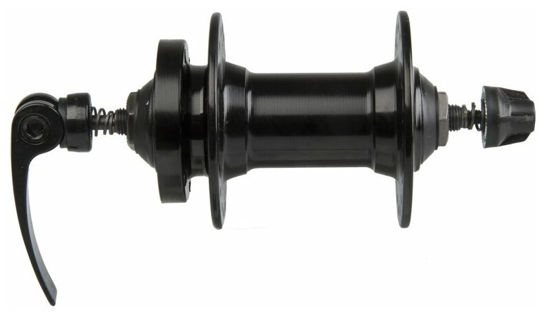 Втулка алюминий. передний 36отв. д/дисковые на 2-х промподшип. с эксц.100мм черная