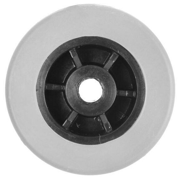 Колесо мебельное пластиковое обрезиненное, с наружным диаметром 27 мм и внутренним диаметром 5 мм (4шт)