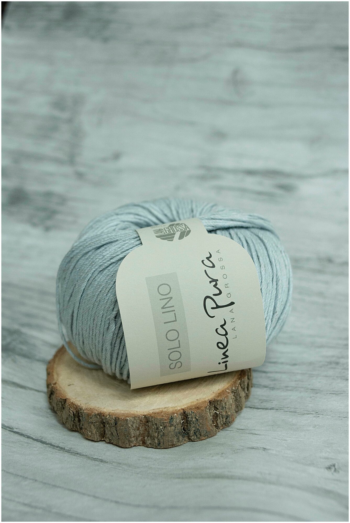 Пряжа Lana Grossa Solo Lino, цвет 004