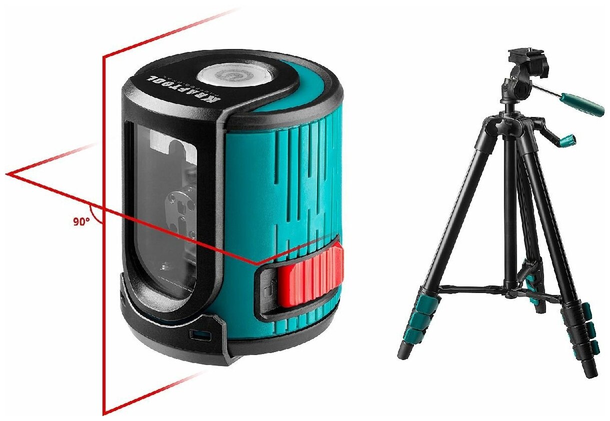 Лазерный нивелир KRAFTOOL CL 20 с автовыравниванием точность 0 3 мм/м крест-линии дальность 20 м защита IP54