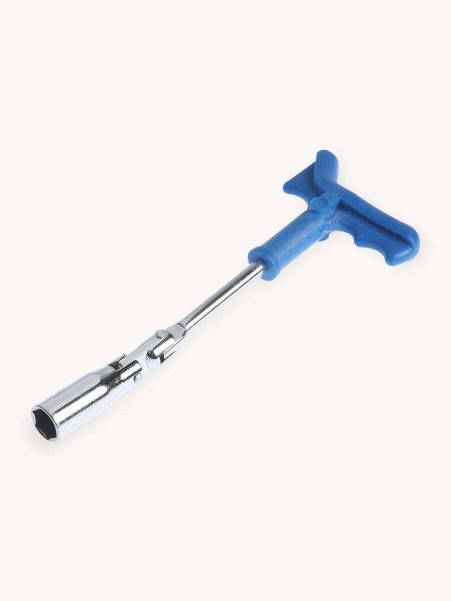 Свечной ключ Тундра, углеродистая сталь, антикоррозийное покрытие, 16x250мм