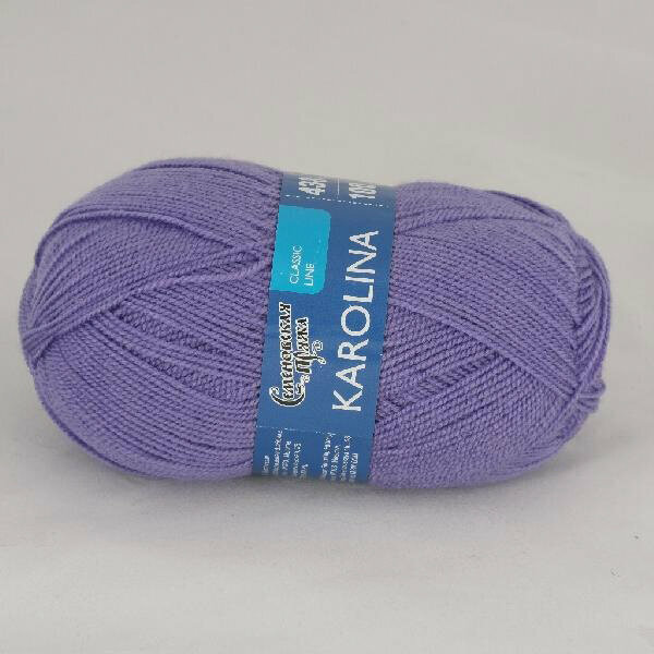 Пряжа Семеновская МШФ Karolina 100% акрил 5 шт. х 100 г 438 м 0272; колокольчик