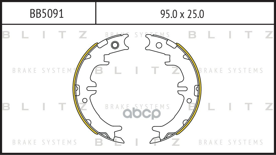 Колодки тормозные барабанные LEXUS GS/IS/LS/SC 93- BB5091 Blitz арт. BB5091