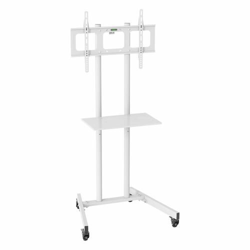 Стойка для телевизора Cactus CS-ST04, 37-70", напольный, мобильный, белый [cs-st04wt]