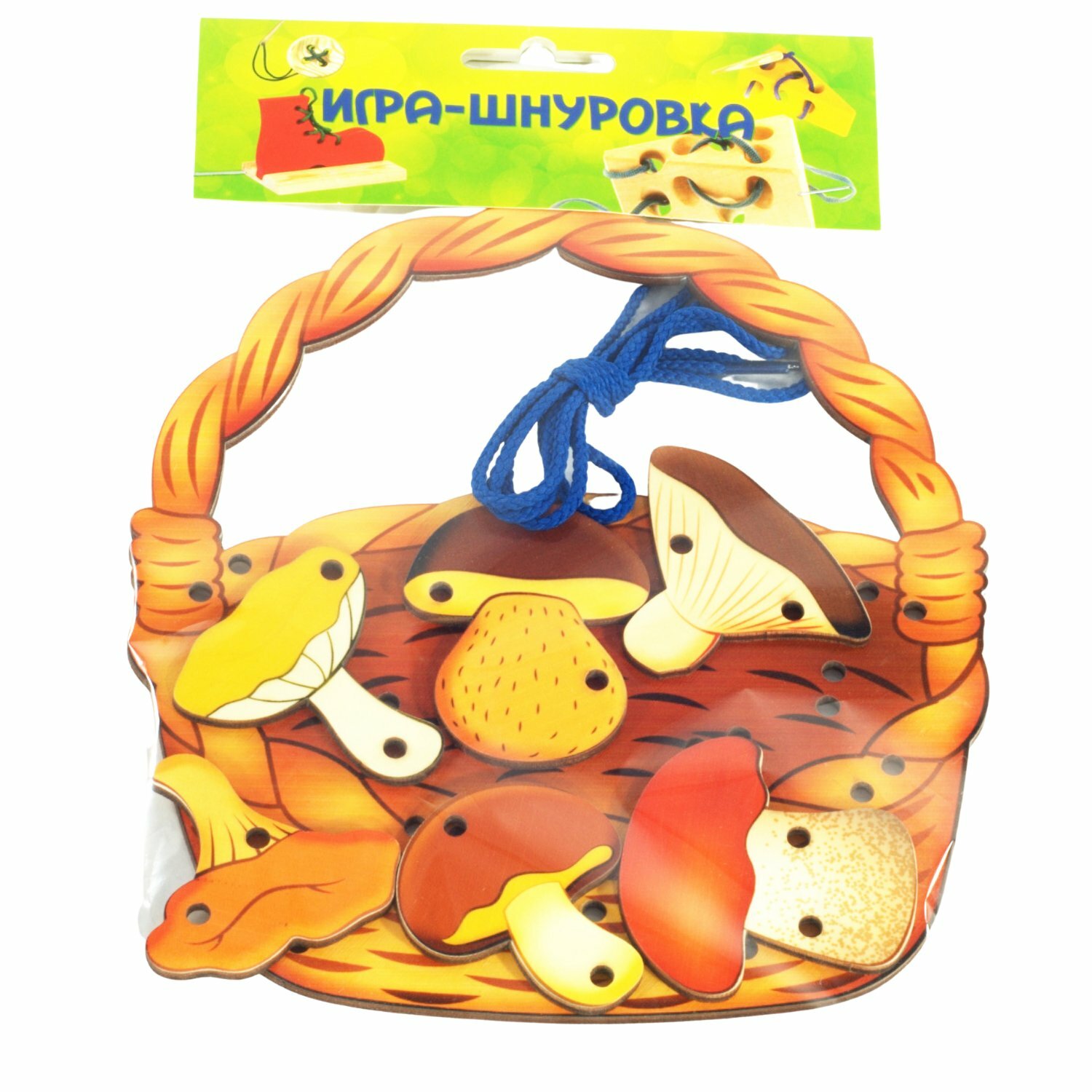 Шнуровка "Корзина с грибами"