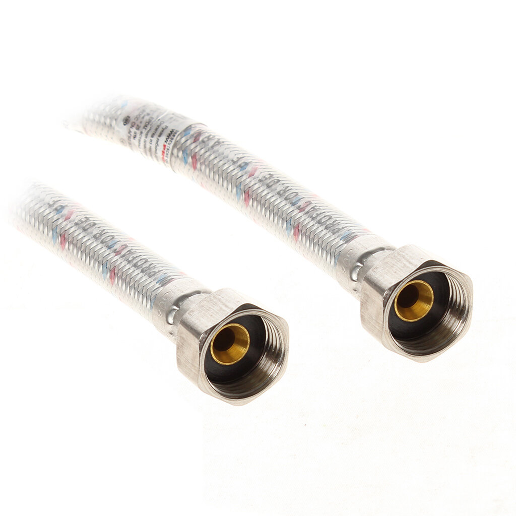 Подводка для воды Frap Сталь полимер Г/Г 1/2", 1.5 м